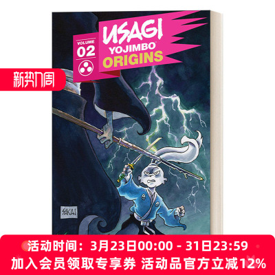 英文原版 Usagi Yojimbo Origins Vol.2 Wanderer's Road 兔子起源系列2 流浪者之路 兔子浪人 兔子武士 英文版 进口英语原版书籍