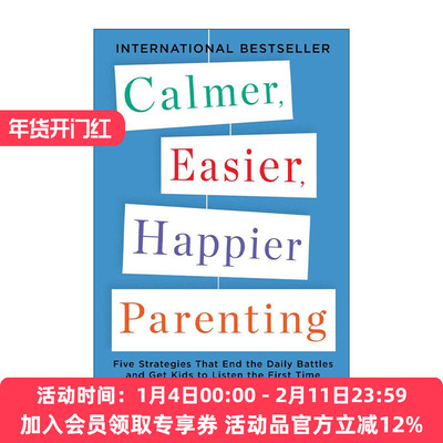 英文原版 Calmer Easier Happier Parenting 更平静 轻松 快乐的育儿指南 避免争吵 Noel Janis-Norton 英文版 进口英语原版书籍