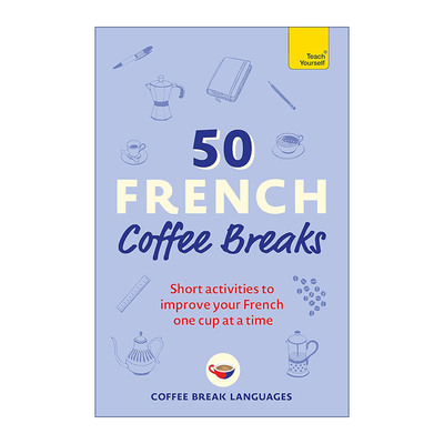 原版 50 French Coffee Breaks 间隙时间学习法语 进口原版书籍