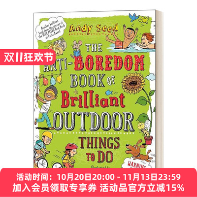 英文原版 The Anti boredom Book of Brilliant Outdoor Things To Do 户外活动的单词书 英文版 进口英语原版书籍