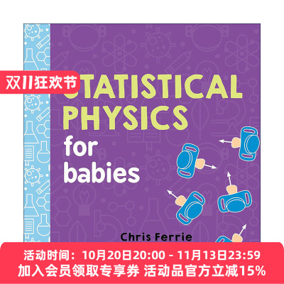 英文原版 Statistical Physics for Babies Baby University 宝宝智学园 幼儿工程院 统计物理学 STEM教育 儿童科普百科绘本纸板书