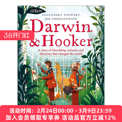 物种起源背后的故事  英文原版 Kew: Darwin and Hooker 达尔文与约瑟夫·胡克 插画师Joe Todd-Stanton 精装 进口英语原版书籍