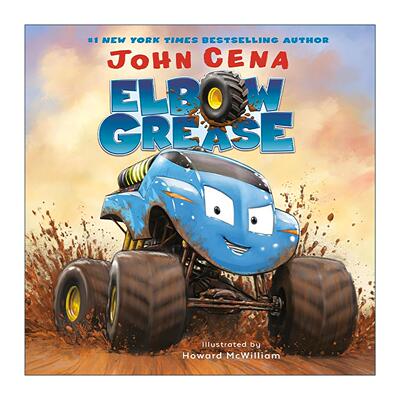 英文原版 Elbow Grease 怪兽卡车 儿童价值观培养绘本 纸板书 永不言弃 John Cena 英文版 进口英语原版书籍