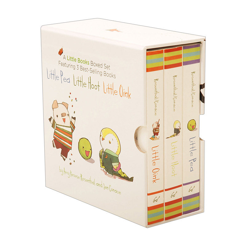 英文原版 A Little Books Boxed Set 小豌豆猫头鹰猪3册礼盒装 宝宝生活行为习惯养成 克服困难思维 吴敏兰推荐 英文版 进口英语书