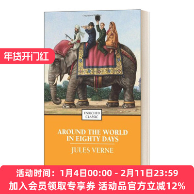 英文原版小说 Around the World in Eighty Days 80天环游世界 Enriched Classics系列 英文版 进口英语原版书籍