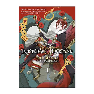 英文原版 Twisted-Wonderland Book of Heartslabyul The Manga Vol.1 迪士尼扭曲仙境 红心寮篇 卷一 同名动画奇幻漫画