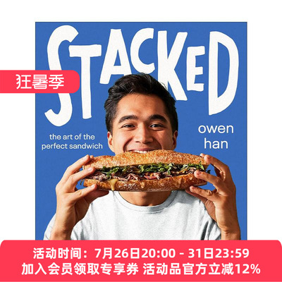 英文原版 Stacked 三明治制作食谱 精装 TikTok上的三明治之王Owen Han 英文版 进口英语原版书籍