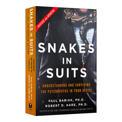 穿西装的蛇  英文原版 Snakes in Suits Revised Edition 职场中的反社会人格 识别和远离伤害的职场指南 修订版 精装 进口书籍