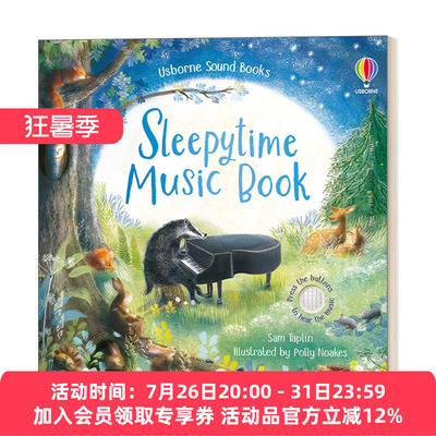 英文原版 Sleepytime Music Book 睡眠时间音乐书 趣味音乐发声书 英文版 进口英语原版书籍