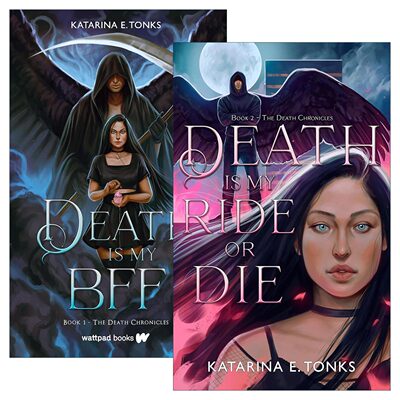 英文原版 The Death Chronicles 死亡编年史系列2册 青少年奇幻小说 Katarina E. Tonks 英文版 进口英语原版书籍