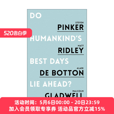英文原版 Do Humankind's Best Days Lie Ahead 人类的未来会不会更好 加拿大芒克辩论会 史蒂芬平克 英文版 进口英语原版书籍