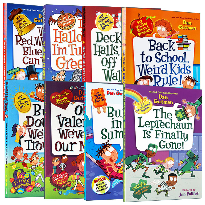 英文原版 My Weird School Special疯狂学校园特别系列8册儿童课外阅读读物回到学校夏日的骚动英文版进口英语原版书籍_虎窝淘