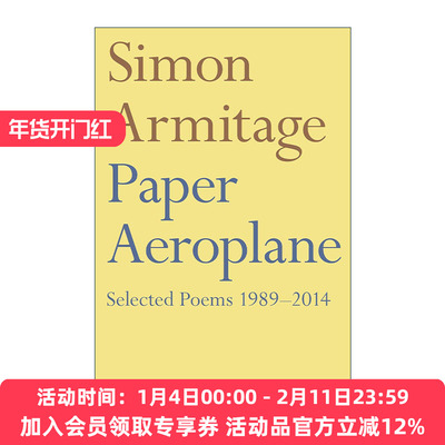 英文原版 Paper Aeroplane 纸飞机 西蒙·阿米蒂奇诗集 英国桂冠诗人 英文版 进口英语原版书籍