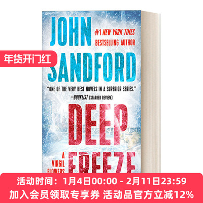 英文原版 Deep Freeze Virgil Flowers 10 维吉尔·弗劳斯系列10 严寒 惊悚悬疑犯罪小说 John Sandford 英文版 进口英语原版书籍