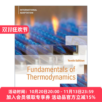 英文原版 Fundamentals of Thermodynamics 热力学基础 第10版 英文版 进口英语原版书籍