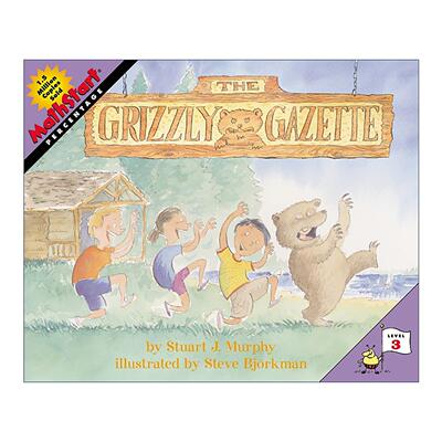 英文原版 Mathstart Level 3 The Grizzly Gazette 数学启蒙绘本3级 英文版 进口英语原版书籍