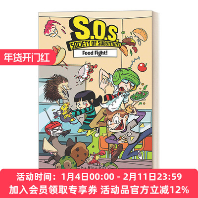 英文原版 S.O.S. Society of Substitutes 3 Food Fight 替代品协会 3 食物大战 英文版 进口英语原版书籍