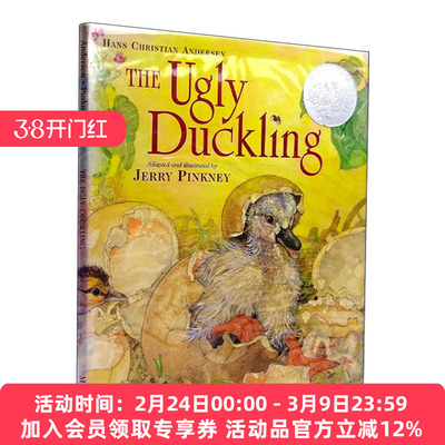 英文原版 The Ugly Duckling 丑小鸭 凯迪克银奖 精装绘本 安徒生 英文版 进口英语原版书籍