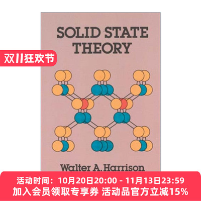 英文原版 Solid State Theory Dover Books on Physics 固态理论 Walter A. Harrison 英文版 进口英语原版书籍