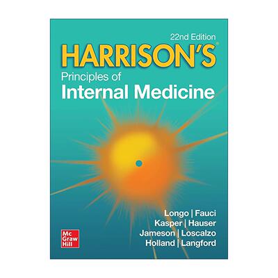 英文原版 Harrison's Principles of Internal Medicine 哈里森内科学2卷集 精装第22版 哈佛医学院教授Dennis L. Kasper