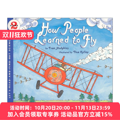 英文原版 Let's Read and Find Out 2 How People Learned to Fly 自然科学启蒙阅读与发现2级 人们是如何学会飞行的 英文版