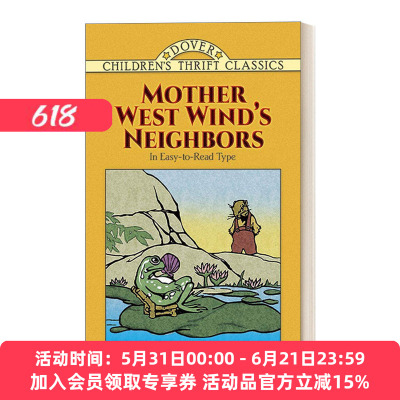 英文原版 Mother West Wind's Neighbors 桑顿 伯吉斯动物故事书 母亲西风的邻居 英文版 进口英语原版书籍