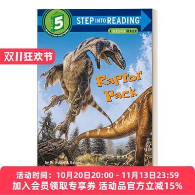 猛禽群 英文原版 Step Into Reading 5 - Raptor Pack 兰登分级读物5 英文版 进口英语原版书籍