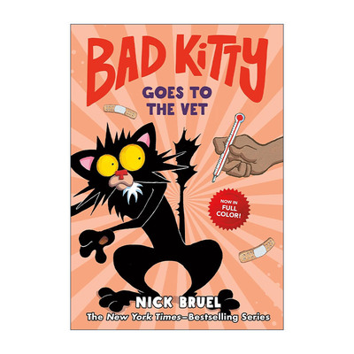英文原版 Bad Kitty Goes to the Vet 坏猫咪去看兽医 章节书 精装全彩版 英文版 进口英语原版书籍
