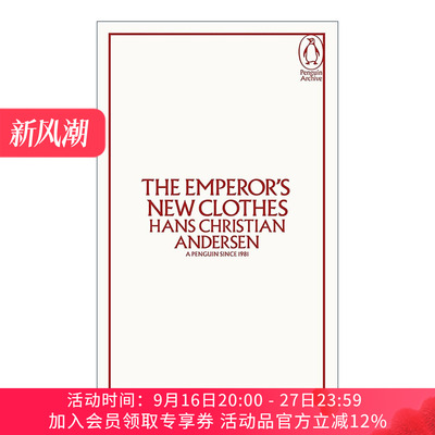 英文原版 The Emperor's New Clothes 皇帝的新衣 安徒生 企鹅经典文学90周年纪念系列 英文版 进口英语原版书籍
