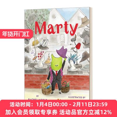 马蒂 英文原版绘本 Marty 3-7岁儿童孤独小趣味故事绘本 精装 英文版 进口英语原版书籍