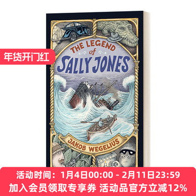 英文原版 The Legend Of Sally Jones 萨利?琼斯的传奇历险  瑞典儿童文学作家雅各布·维葛柳斯 精装 英文版 进口英语原版书籍