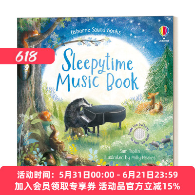 英文原版 Sleepytime Music Book 睡眠时间音乐书 趣味音乐发声书 英文版 进口英语原版书籍