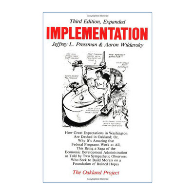 执行  英文原版 Implementation 联邦政府的期望在奥克兰市落空 Jeffrey L. Pressman 英文版 进口英语原版书籍