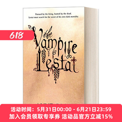 英文原版小说 The Vampire Lestat 吸血鬼莱斯特 英文版 进口英语原版书籍
