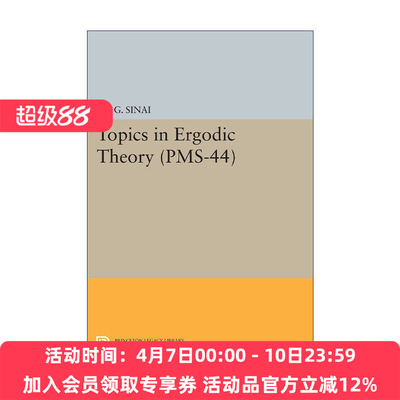 英文原版 Topics in Ergodic Theory PMS-44 Volume 44 遍历性理论研究 普林斯顿大学数学教授Yakov G. Sinai 进口英语原版书籍