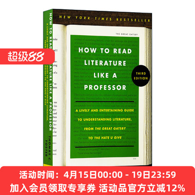 英文原版 How to Read Literature Like a Professor 如何阅读一本文学书 第3版 美国常春藤大学指定读物