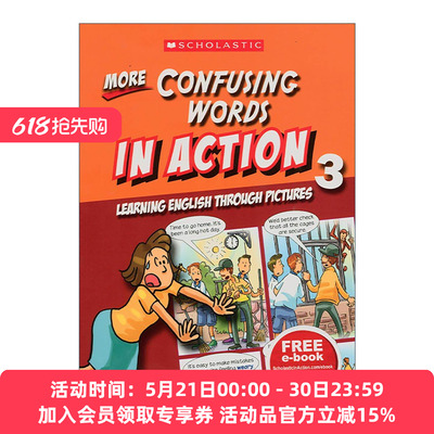 英文原版 More Confusing Words In Action 3 学乐画中画 更多易混淆词卷3 英文版 进口英语原版书籍