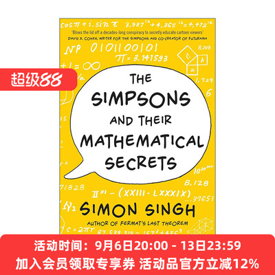英文原版 The Simpsons and Their Mathematical Secrets 数学大爆炸 辛普森一家数学魔法大揭秘 西蒙·辛格 进口英语原版书籍