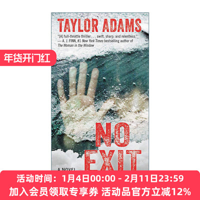 英文原版 No Exit 暂无出口 孤岛无处可逃 Taylor Adams 悬疑与推理小说 英文版 进口英语原版书籍