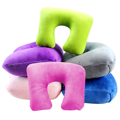 U型充气枕颈椎护颈旅行车载飞机高铁用可折叠收纳舒适睡眠神器