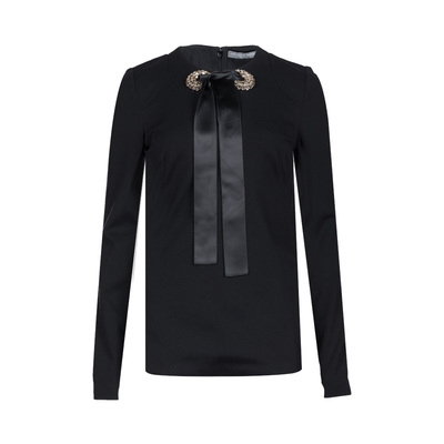 亚历山大麦昆女士系带装饰衬衫