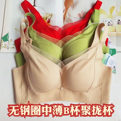 秀脉6670无侧骨内衣亲亲棉内衣女
