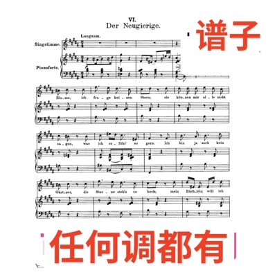 06 der neugierige 3B伴奏谱正谱声乐