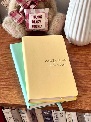 简约质感日程本手写文字便携文艺