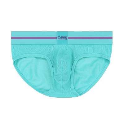 C-IN2新品棉加氨纶网眼吸汗运动U凸囊袋低腰三角内裤男6843RT