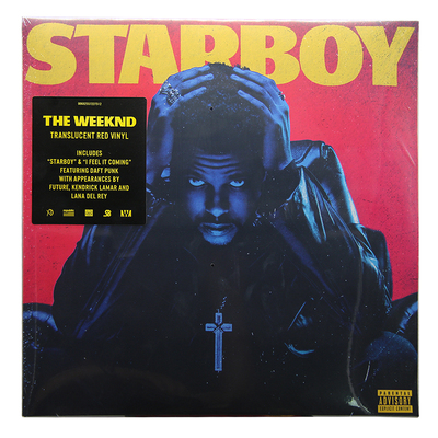 正版 THE WEEKND STARBOY 威肯  红胶 12寸唱盘 2LP黑胶唱片