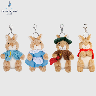 英国PeterRabbit/弗洛普西钥匙扣比得兔夫人/比得兔/本杰明挂饰