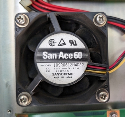 109R0612H4D22 三洋 6025 12V 0.11A 双滚珠 6厘米 机箱散热风扇