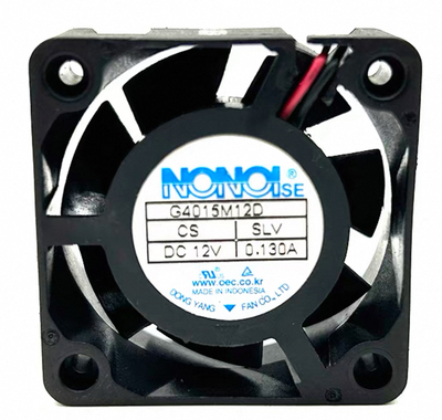 全新NONOISE G4015M12D 12V 0.130A4cm2线电源交换机静音散热风扇