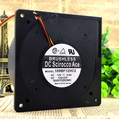 原装三洋 12CM 鼓风机离心风扇 12V 0.6A 12032 109BF12HC2